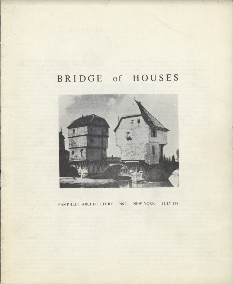 Pamphlet Architecture – Small manifestos for tomorrow